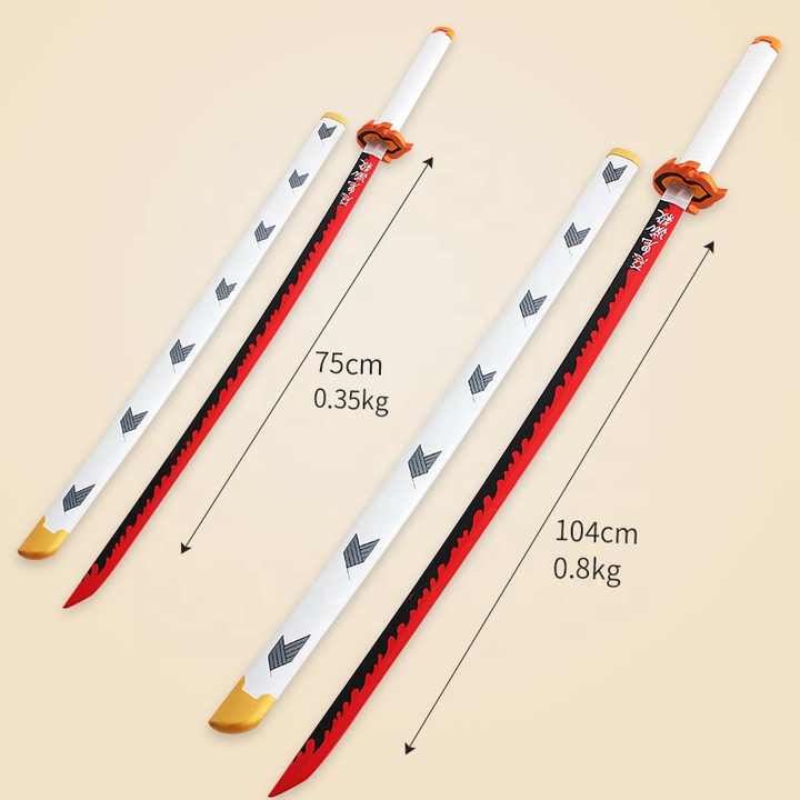 41inch Toy Swords Katana Sword Real Japanese Samurai Removable Demon ...