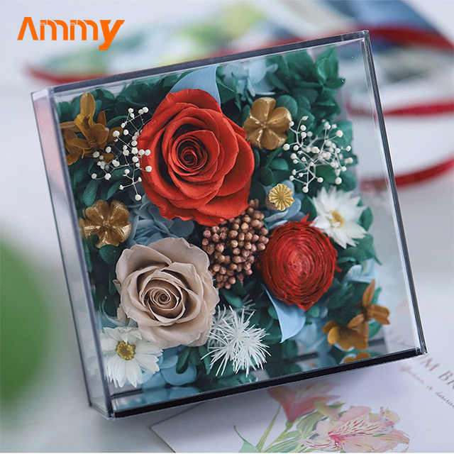 AM-PFE100 Acrylic Flower Box Ammy Mother's Day and Valentine's Day ...