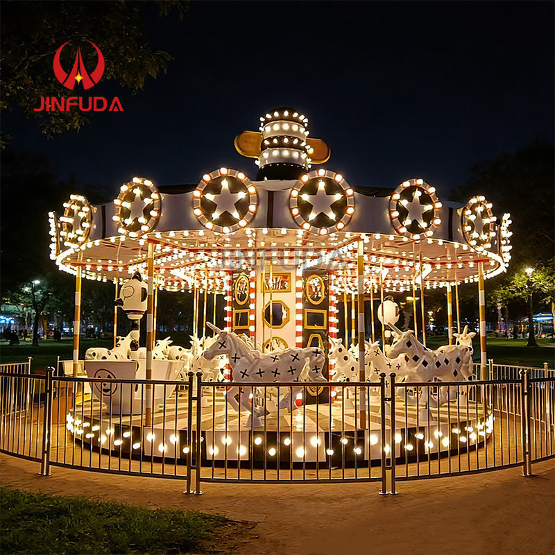 Outdoor Large Swing Adult Amusement Park Merry Go Round Children Horse ...