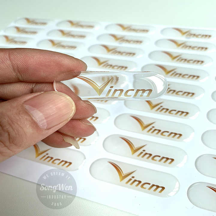 Customized Packaging Printing Labels Stickers Waterproof Transparent 3D ...
