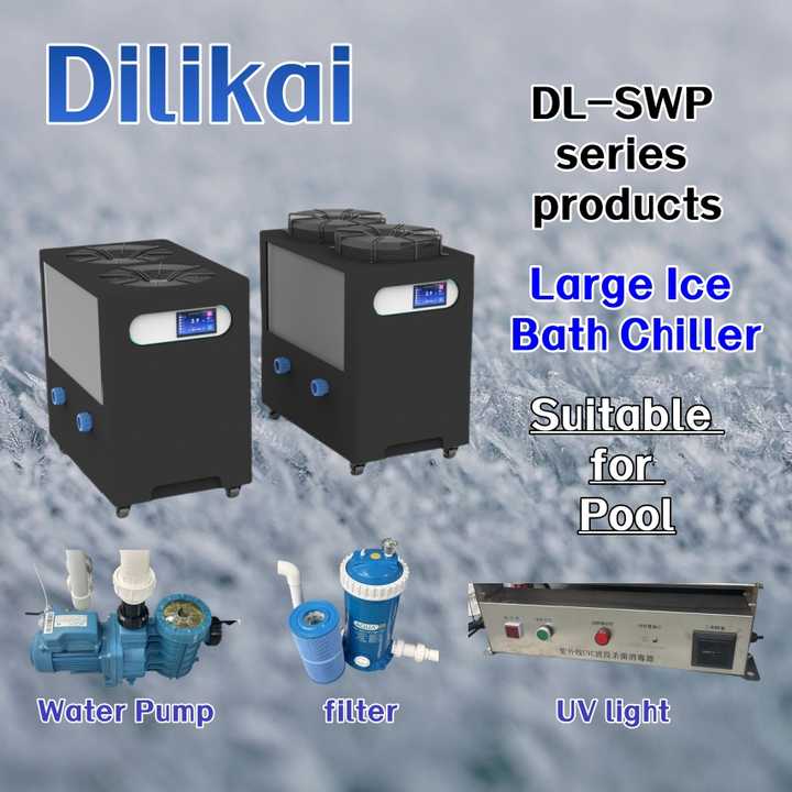 5HP Water Chiller with Outdoor Heat Pump for Athletes