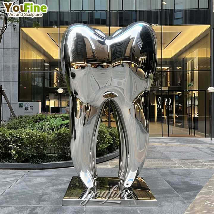 Large Size Outdoor Dental Clinic Entrance Decoration Stainless Steel ...
