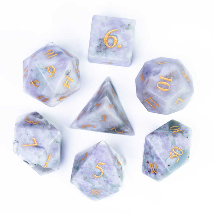 Auspicious Customizable Logo Jade Stone Dice D20 Polyhedron Square for ...