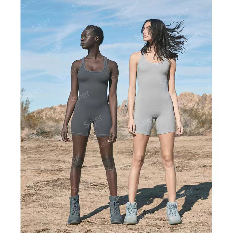 Custom Sleeveless Fashion Solid Color Bodycon Jumpsuit Bodysuits Women ...