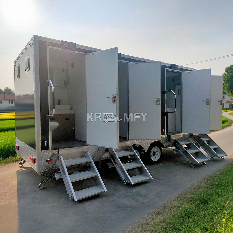 2025 Certified VIP Mobile Movible Luxury 20ft Container 4 Stall ...