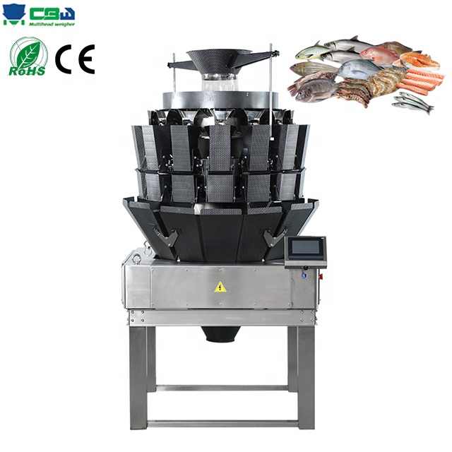 High Performance Multihead Weigher Sea Food Squid Weighing Packing ...