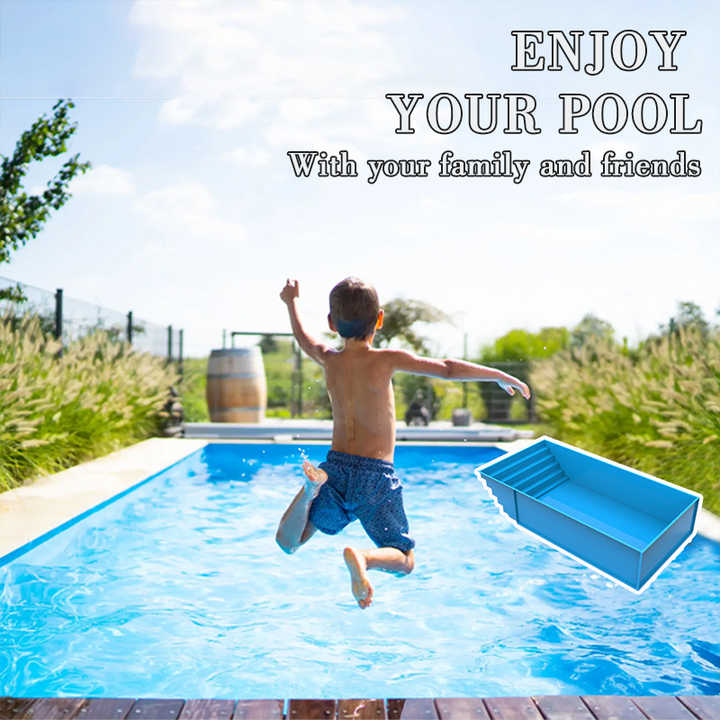 Garden Modern Design Long Swim Pool Spa Family Fun Fiberglass