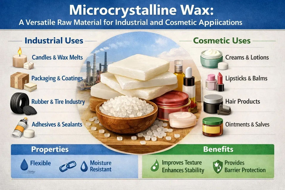 Low Viscosity Microcrystalline Wax Good Flexibility Cosmetic Raw ...