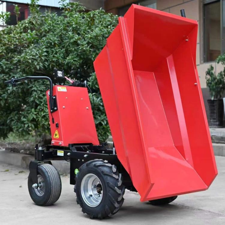500kg Load Electric Hydraulic Mini Dumper 1000W Motor All Terrain Wheel ...