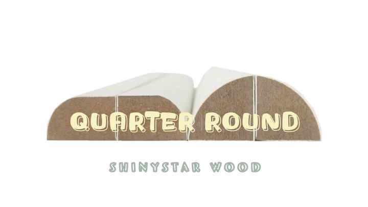 White Primed Wood Base Shoe Moulding MDF Quater Round Moulding For ...