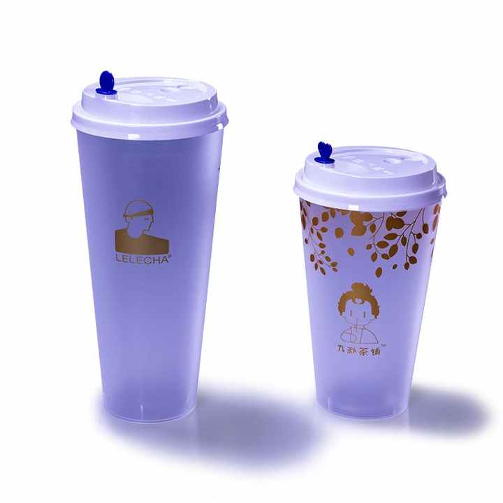 Clear Plastic Drinking IML Dia90MM Bubble Tea pp Injection Drinking Cup ...