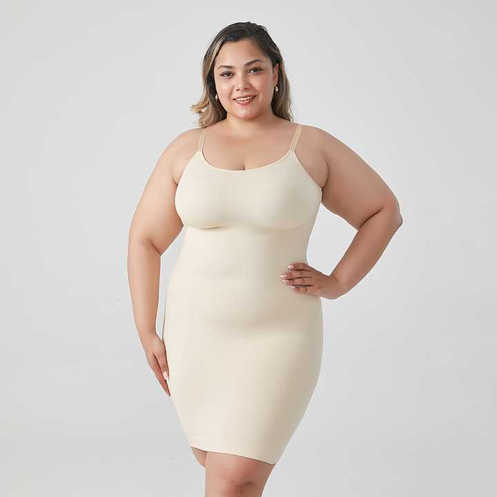 Seamless Shapewear Bodysuit for Women Plus Size Tummy Control Slimming ...