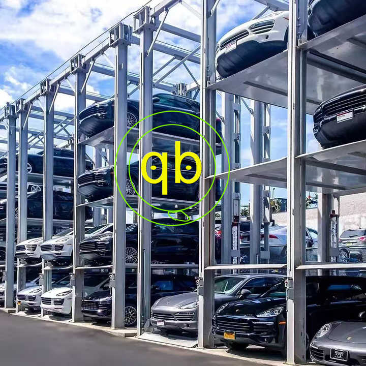Automatic 4 Post Quad Stacker Motor Drive Carport Smart Parking System ...