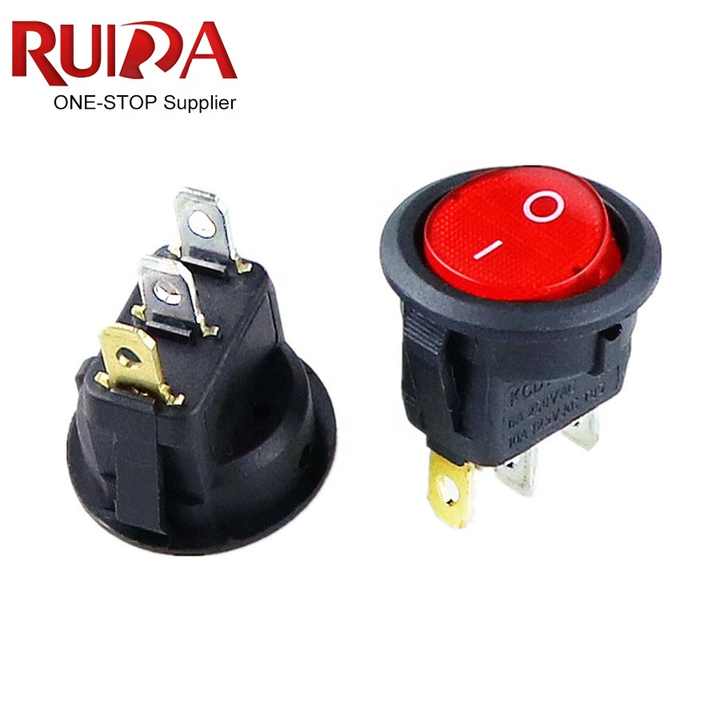 SPST 24V/12V 20A Led Light Power Switch - RUIDA Rocker Toggle