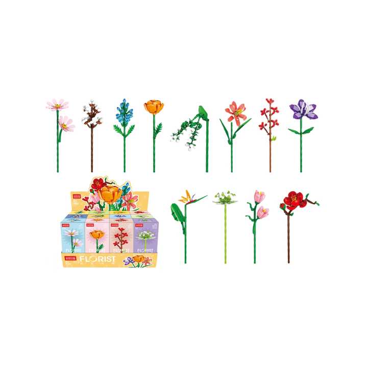 Lele Brothers 8856 Flower Model Decoration Pieces Toy