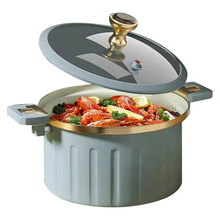 Micro Pressure Cooker 8 Liter Glass Lid Non-stick 8L Micro Pressure ...