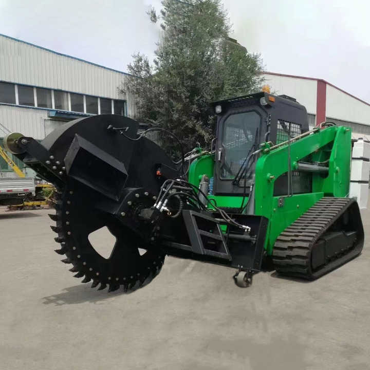 YUANXING Skid Steer Trencher Hydraulic High Flow Disc Trencher Machine ...