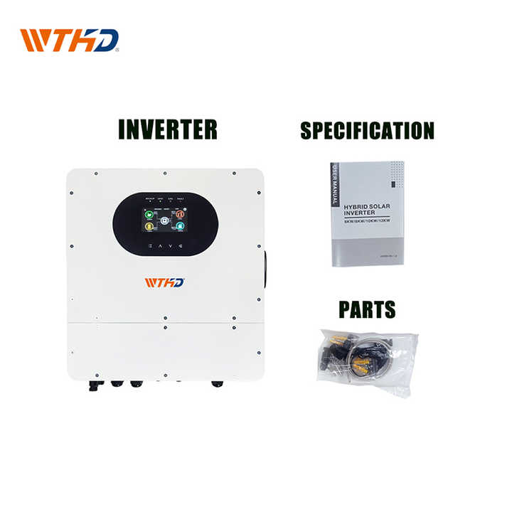 WTHD IP65 Single Phase Hybrid Solar Inverter 6KW MPPT WiFi 48V Battery ...