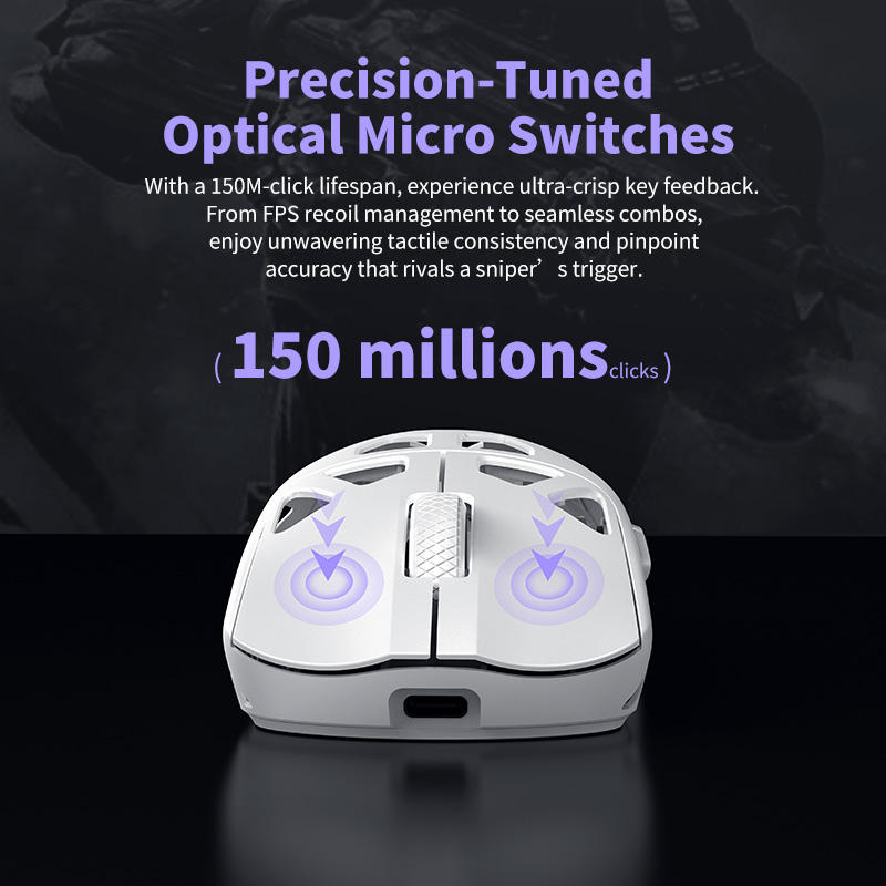 PAW3950 Max 30000 DPI Gaming Mouse - Magnesium Alloy & Rechargeable
