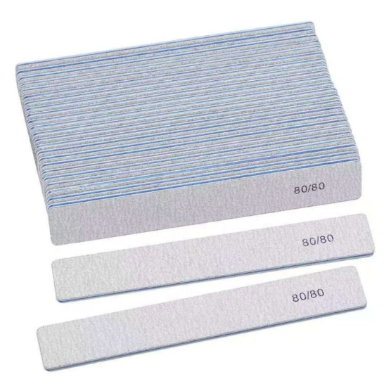 Wholesale High Quality 80/80 Grit Zebra Nail File Double Sides 80 Grit ...