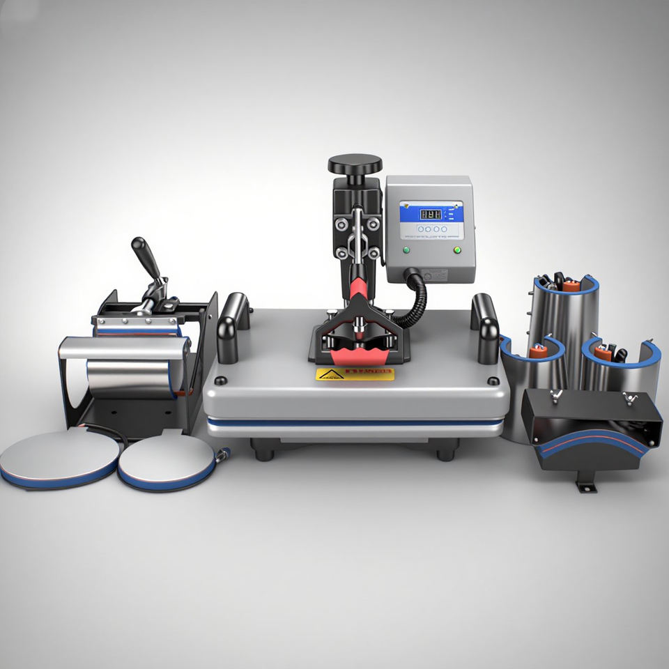 Garment Digital Manual Heat Transfer Machine 33*45 Flat Ironing Heat ...