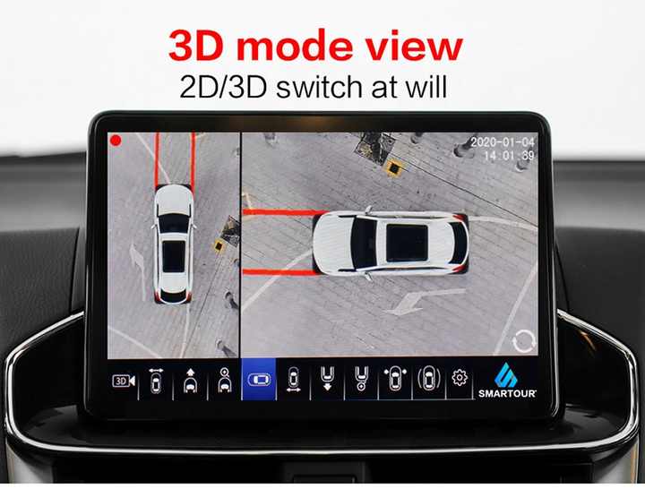 360 Degree Bird View System - 1080P HD DVR Camera Surveillance