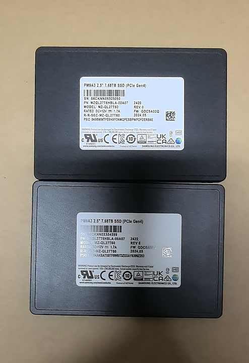 hard drives,nvme m.2 ssd,ssd Sam Sung PM9A3.7.68TB SSD Enterprise-Class ...
