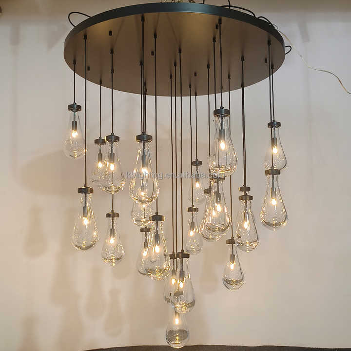 Stair Crystal Raindrops Chandelier - Luxury Lighting