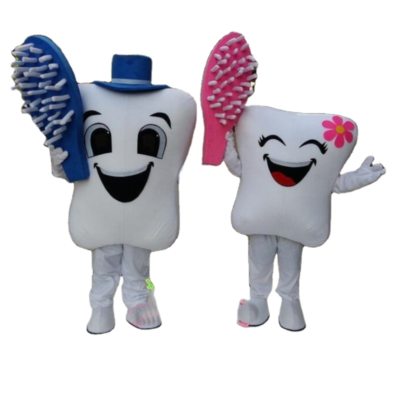 Custom Tooth Mascot Costumes - Dentist Themed Characters