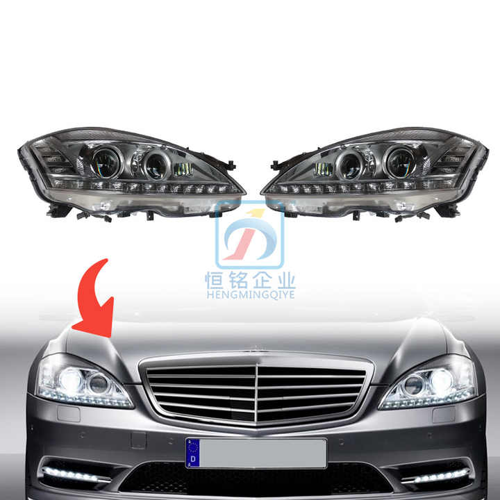 Mercedes S Class W221 Headlights - LED Facelift 2006-2009