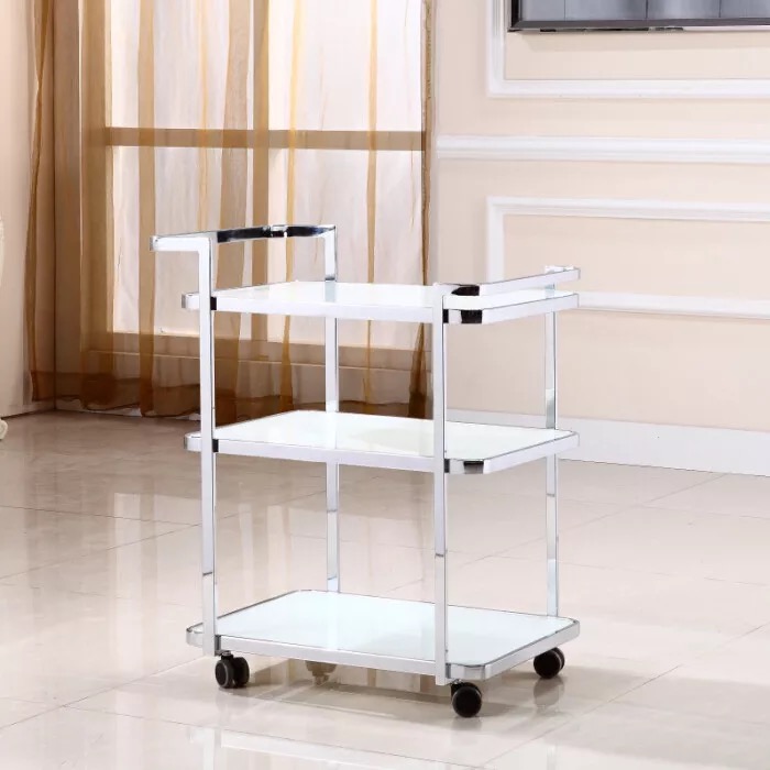 Antique Tea Cart - Hotel Serving Trolley with Wheels