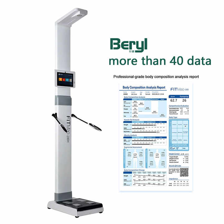 Ultrasonic 200kg Weighing Scale Height Weight Body Fat Scale Electronic ...