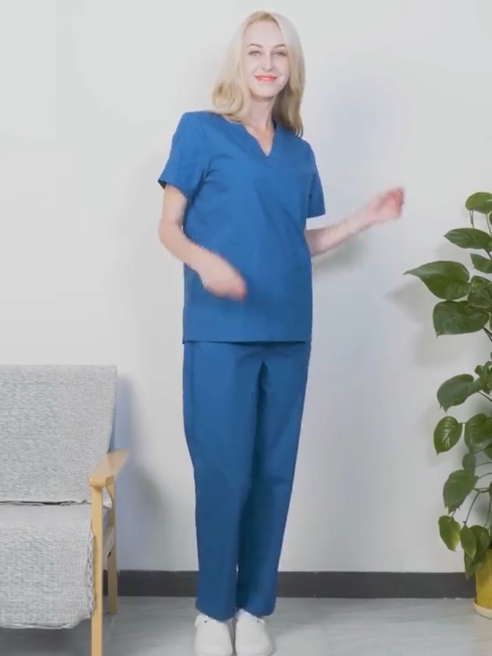 Fashionable Hospital Receptionist Scrubs - DOVEARK Uniforms