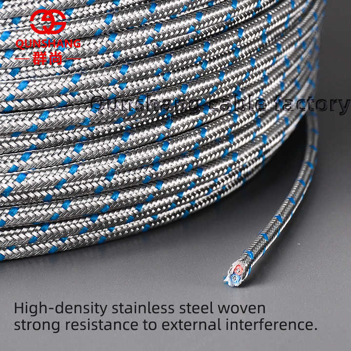 K-type 2*24AWG thermocouple wire Multi-strand shielded wire 2-layer ...