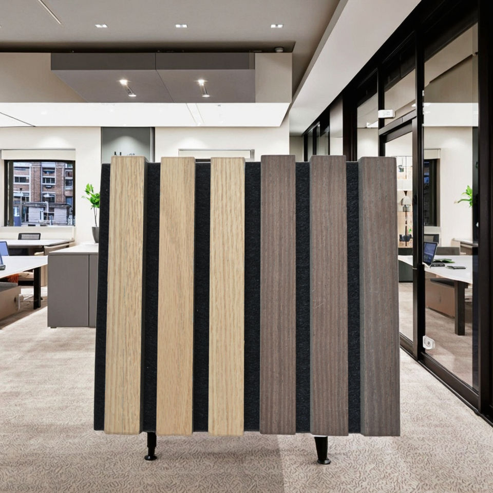 Easy Install Wood Slat Wall Panels Soundproof: DIY Decorative Slatted ...