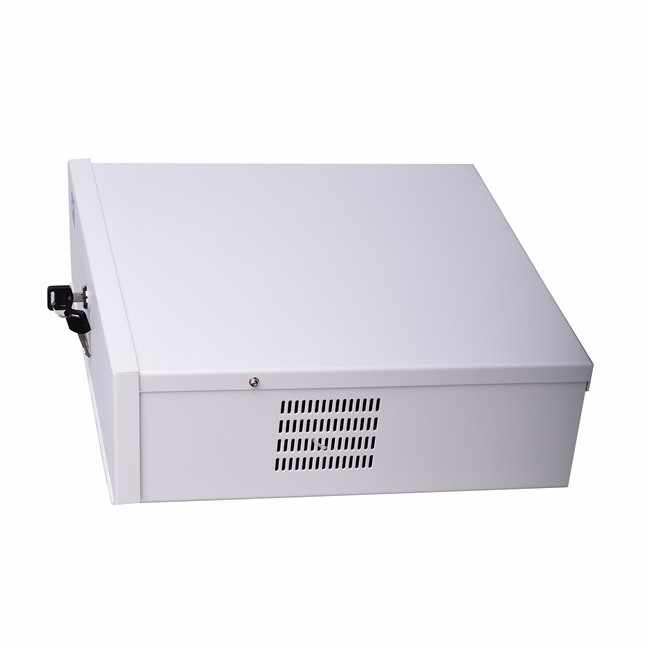 16 Gauge Steel Heavy Duty 15''x 15''x 5'' DVR NVR Security Lock Box Led ...