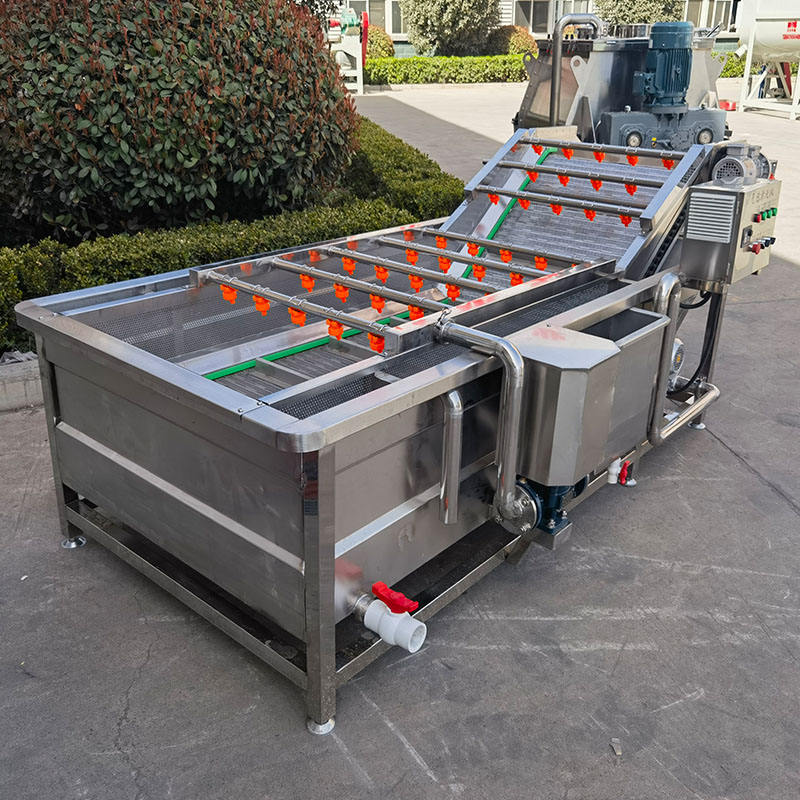 High Efficiency Vegetable Bubble Wave Cleaning Machine