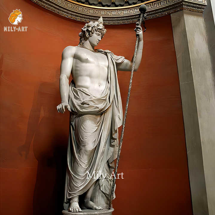 Hand Carved Life Size Classic Greek God Sculpture Marble Antinous ...