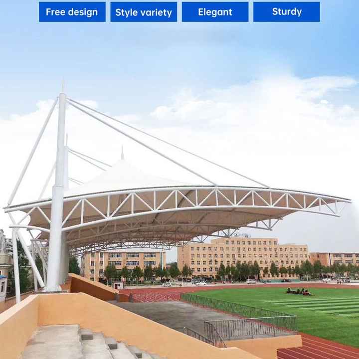 Quick Delivery Steel Structure Buildings Membrane Structure Parking ...