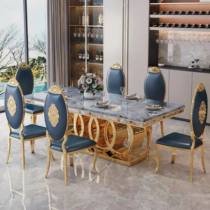 Factory Modern 12-Seater Dining Room Set with Sintered Stone Tabletop ...