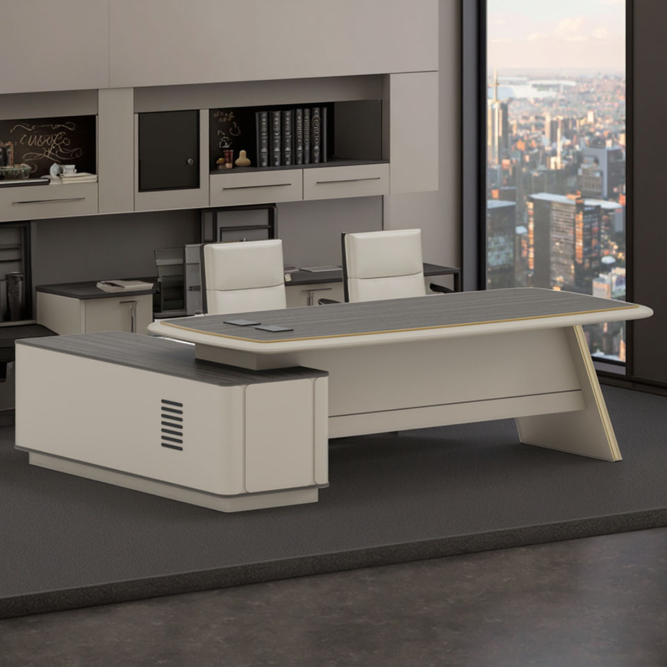 Modular Modern Executive Desk Adjustable Height Desk Riser Minimalist ...