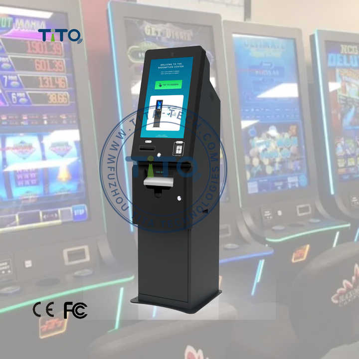 Ticket Cash Redemption Terminal ATM Kiosk - Self Payment