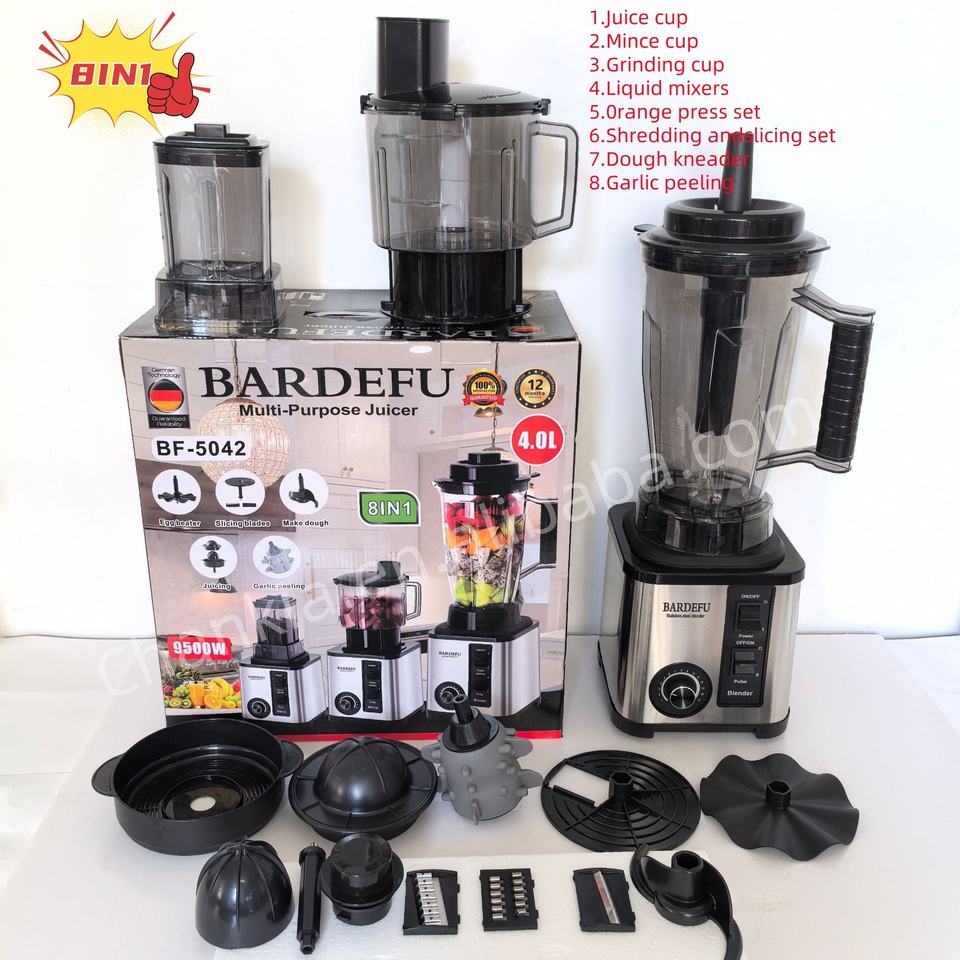 3 in 1 Silver Crest Blender - 9500W Heavy Duty Mixeur