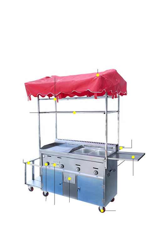 Multifunction Street Fried Snack Service Sale Cart for Fried Food ...