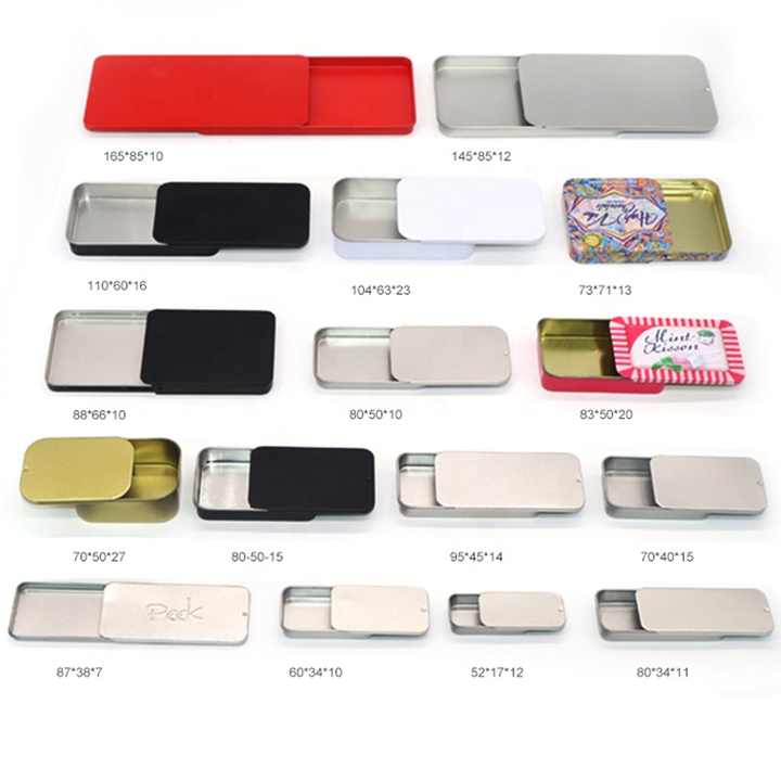 Custom Small Metal Sliding Tin Case Packaging - Gift & Craft
