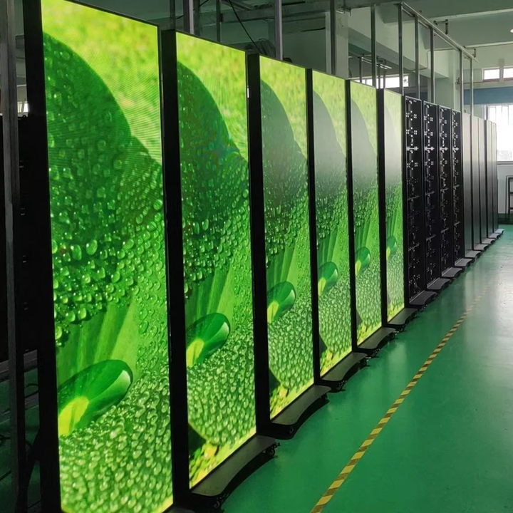 Movable Digital LED Poster Indoor HD Electronic Advertising LED Screen ...