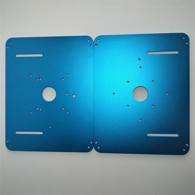 CNC Milled Anodized Blue Thick Aluminum Panel Faceplate Laser Cut ...