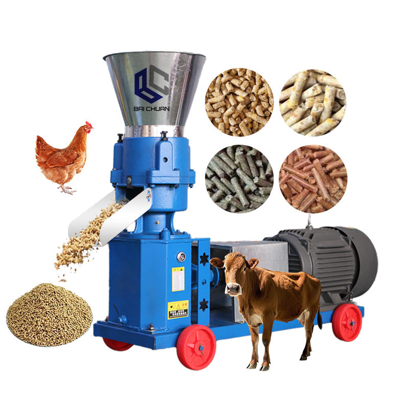 New Poultry Farm & Goat Feed Pellet Machine High Productivity 120-150kg ...