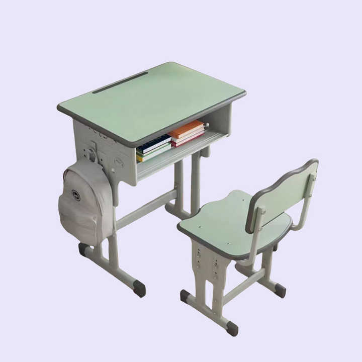 Modern Metal Student Desk and Chair Set for Children - Durable, Height ...