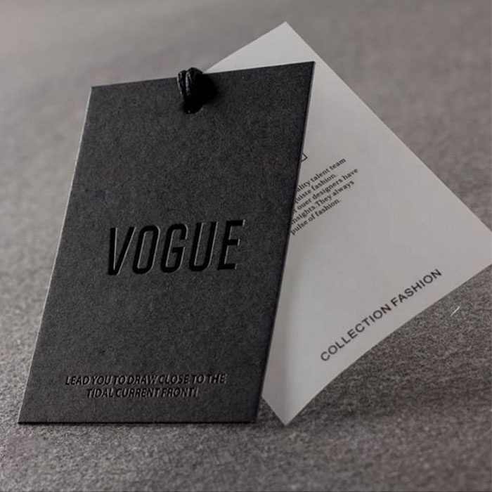 Custom Embossed Hang Tags - High Quality & Versatile